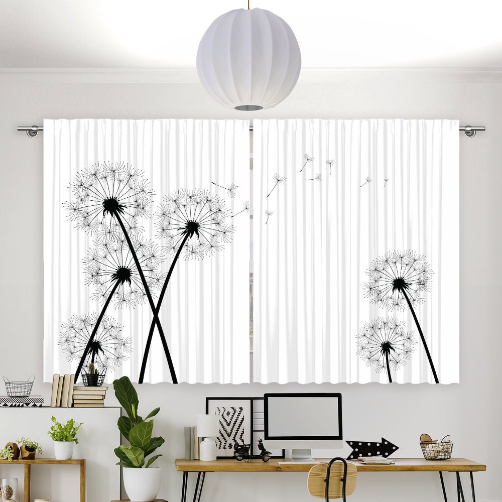 Vorhang Motiv "Pusteblume Grafik" - La-Melle.de